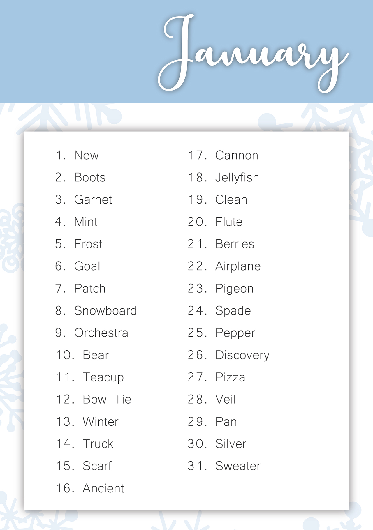 January 2020 Daily Doodles - Christina Ann Studios